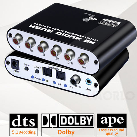China Digital Audio Decoder 5.1 CH Digital Audio Decoder SPDIF Coaxial ...