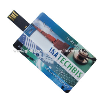 Buy Wholesale China Usb Card Flash Drive With Full Color Logo Printing ...