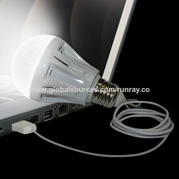 Buy Wholesale China Usb Led Bulb,7w,dc5v,6 Colors,epistar Smd5730,iso ...