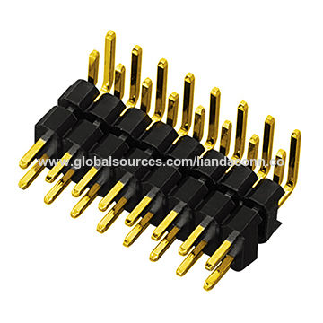 Ph2.54mm Pin Header Dual Row Dual Body Right Angle Type Board To Board ...