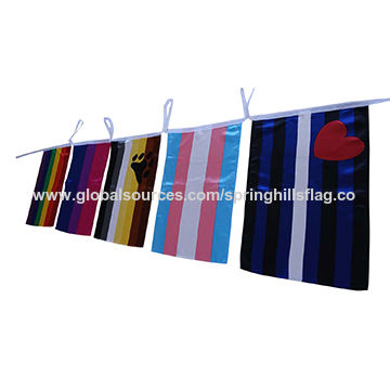 China LGBT pride flag string on Global Sources,gay pride bunting flag ...