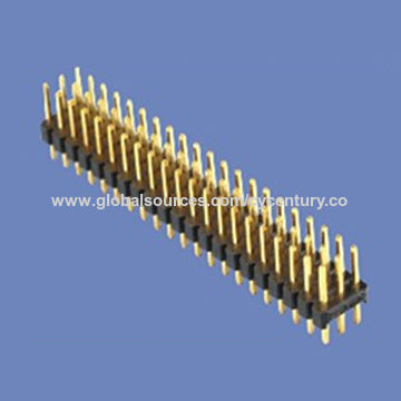 Buy Wholesale China Three Row Straight Angle Pin Header,gold Plate 1u ...