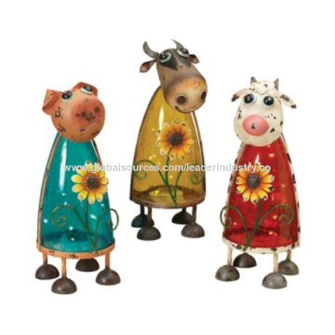 Powder Coated Metal Animal with LED Light Outdoor Garden Decoration ...