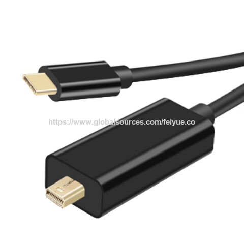 China USB-c to mini DP cable type-c to mini DisplayPort cable gold ...