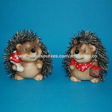 Buy Wholesale China Ceramic Hedgehog With Fur, Ceramic Animal, Fur ...