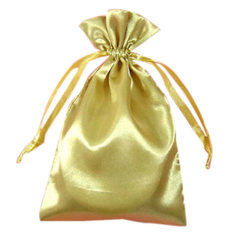 Buy Wholesale China Gold Satin Bags With Drawstrings, 3"x4", 4"x6", 5 ...