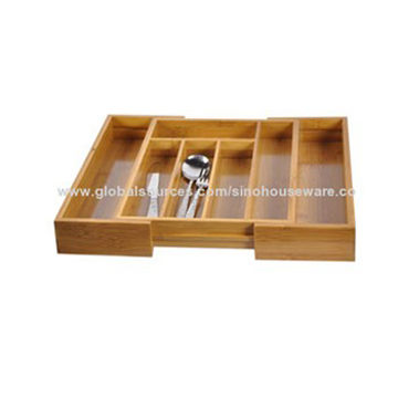 Buy Wholesale China Natural Carbonized Dark Brown Bamboo Cutlery Trays ...