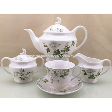 Buy Wholesale China 15pcs Fine China Tea Set,tea Pot 1500ml 400ml Sugar ...