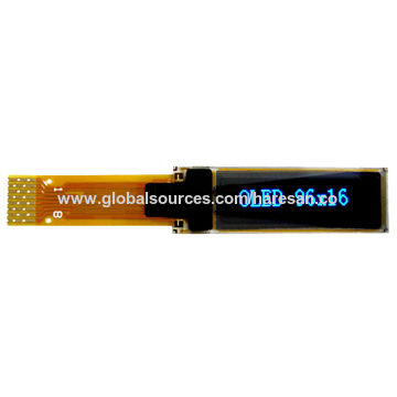 China 0.69 Inch 96x16 OLED Display Module Pmoled For Wristband Fitnesss ...