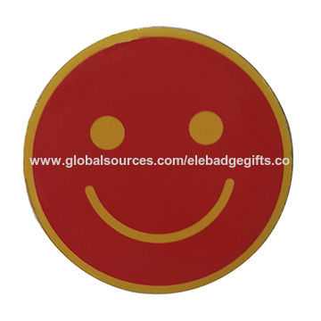 Buy Wholesale China Cheap Blank Metal Smile Logo Button Badge Wholesale ...