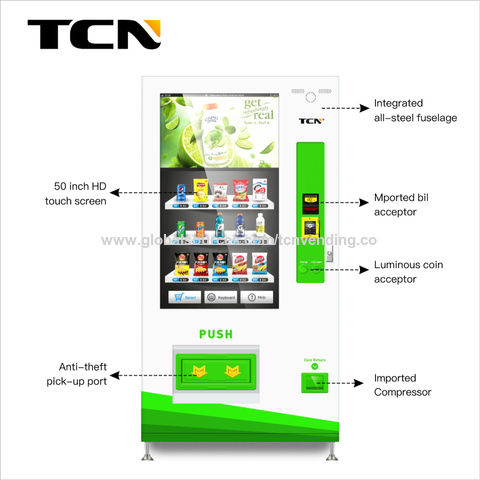 China TCN OEM ODM unique face recognition vending machine on Global ...
