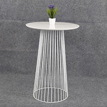 Buy Wholesale China Bar Tables, Wooden Top Metal Frame Modern High ...