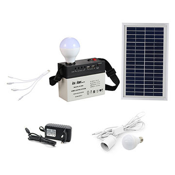 ChinaIsolar Portable Solar Panel Battery Light Kit System with Power ...