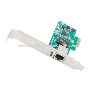China 10/100/1000Mbps Single RJ45 Port PCI Express Network Card, PCIE ...
