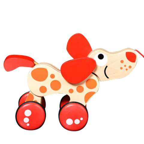 Buy Wholesale China Wooden Animal Dog Drag Car Toys Suitable For ...