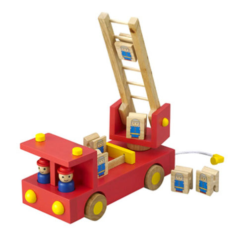 Buy Wholesale China Wooden Fire Engine, With Non-toxic Paint And En71 ...