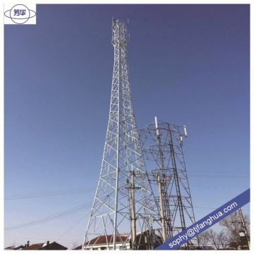 Buy Wholesale China Galvanized Self-supporting 4 Legs Steel Lattice Tower For Communication & 4 ...