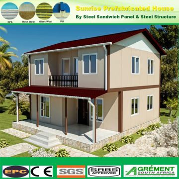 Buy Wholesale China Light Prefab Prefabricated Two Story Shed Steel ...