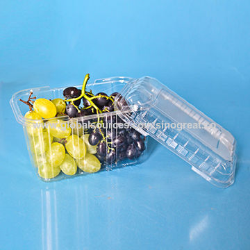Buy Wholesale China Transparent Pet Plastic Punnet With Lid For Grapes ...