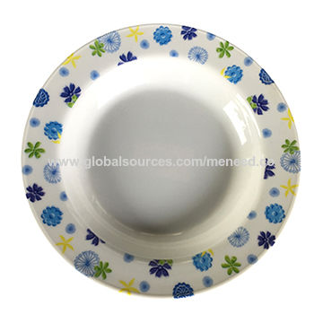 Buy Wholesale China Wholesale Cheap Melamine Dishes Custom Logo Round ...
