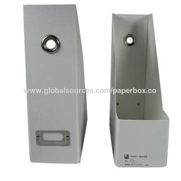 Buy Wholesale China Foldable Paper File Holders With Silver Name Card ...