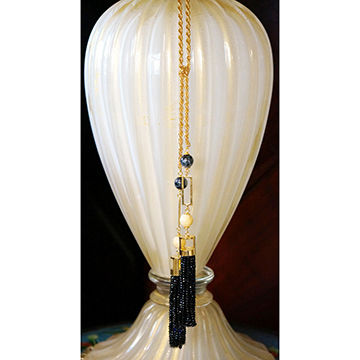 Buy Wholesale Philippines 24k Gold-plated Lariat With Tourmalinated ...