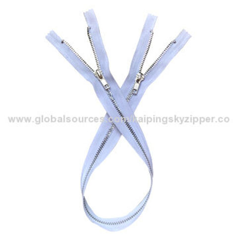 Buy Wholesale Taiwan X-type Aluminum Metal Zipper With Polishing And ...