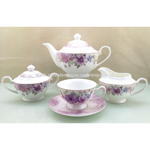 Buy Wholesale China 15pcs Fine China Tea Set, Tea Pot 1500ml 400ml ...