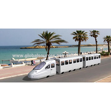 China Electric trackless Bullet sightseeing train tourist train on ...