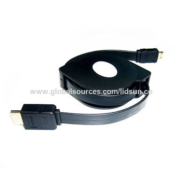 Buy Wholesale China Retractable High Speed Hdmi A/m To C/m Flat Cable ...