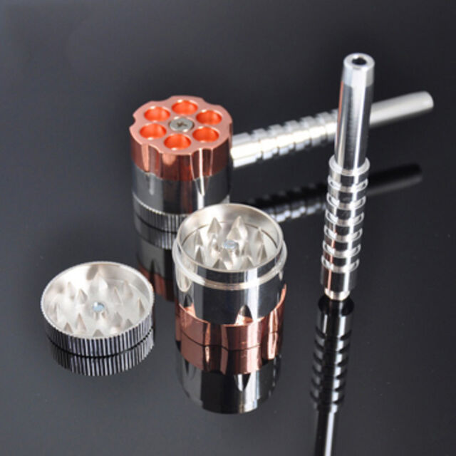 Buy Wholesale China Lanchuang Zinc Bullet Rotating Pipe Herb Grinder ...