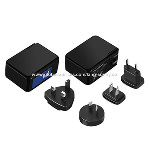 2-port Usb Power Supply With 4 Standard Detachable Plug, Eu, Uk, Us, Au ...