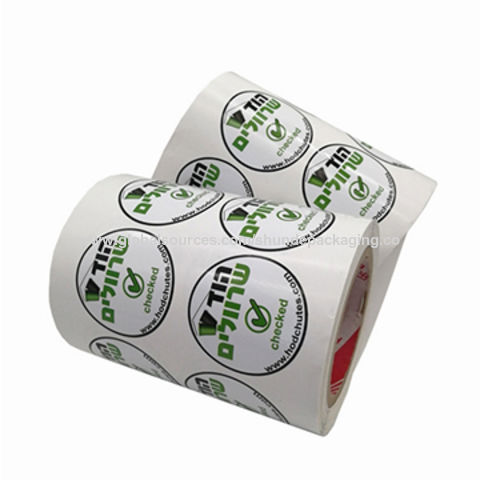 Wholesales Custom Printed Round Waterproof Vindyl Unremoveable Adhesive ...