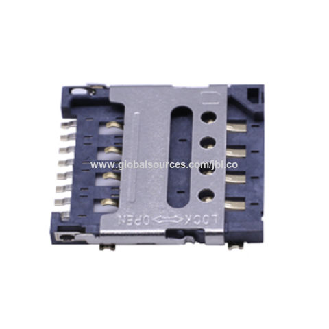 Buy Wholesale China High Quality 1.5h Micro Sim Card Hinge Type Micro Sim Card Connector From ...