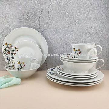 16pcs ceramic porcelain crockery set, ceramic crockery set 16pcs ...