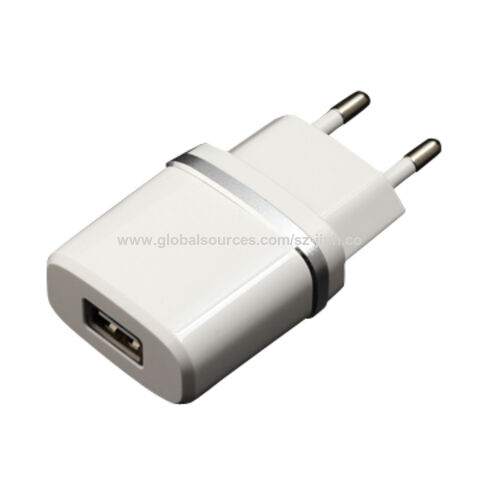 Buy Wholesale China One Usb Port Wall Charger With Eu Or Us Plug, 5v 1a ...