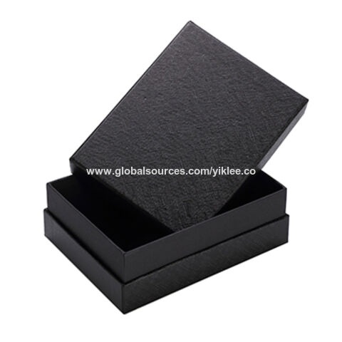 Matte Laminated Fancy Paper With Logo Black Printed Packaging Cardboard ...