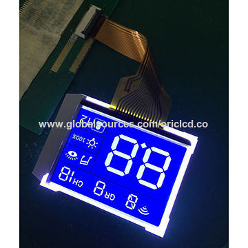 Buy Wholesale China Custom Stn Blue Lcd With White Backlight, 7 Segment ...