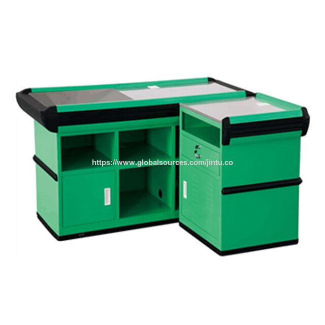 Plastic Belt Check Out Retail Cash Counter For Supermarket - Buy China ...