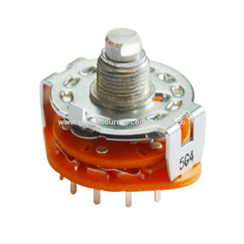 Buy Wholesale China 25mm /2 Pole 5 Position/ Metal Shaft /rotary Switch ...