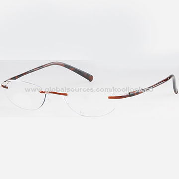 Buy Wholesale China Rimless One-piece Lens Reading Glasses & Rimless ...