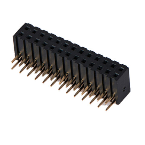 China 2.54mm Pitch DIP 90 Degree Female Header Connectors on Global Sources,Female Pin Header ...