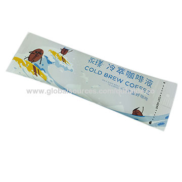 China Aluminum foil laminated cold brew liquid instant coffee easy tear ...
