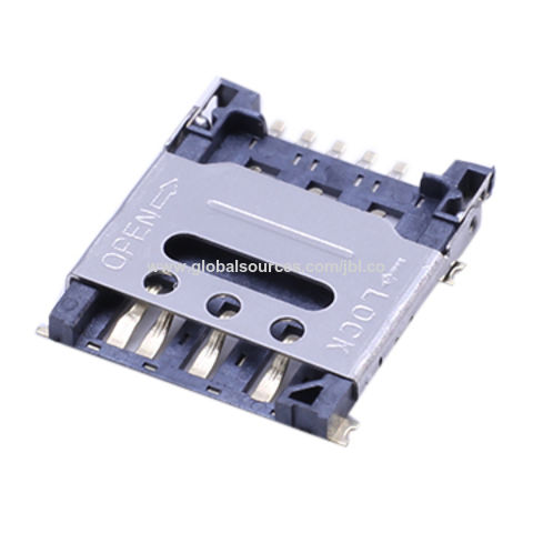 China High quality SIM Card Socket, Metal Hinge Type, 1.4H Nano ...