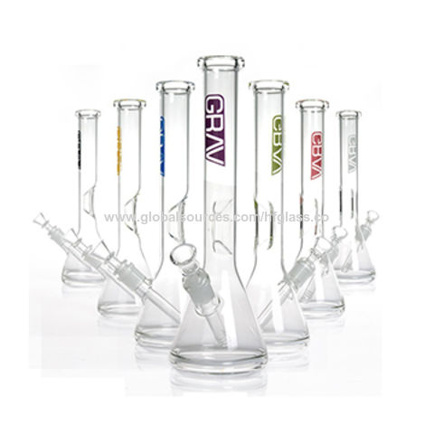 China12 Inches GRAV Beaker Bongs Weed Bong Glass Smoking Pipe Ice ...