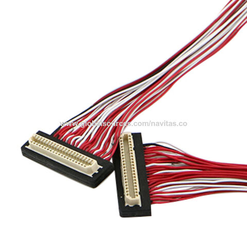 Taiwan Custom Cable With HRS 41 pin 1mm Pitch Crimp Connectors for LCD ...