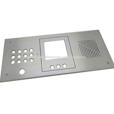 Precision CNC machining aluminum anodized amplifier faceplate/ front ...
