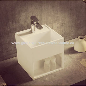 Buy Wholesale China Molded Bathroom Sinks Artificial Stone Resin Wash ...