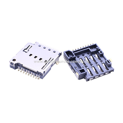 Buy Wholesale China High Quality Sim Card Socket, 9p 3.65h Smt Type Sim ...