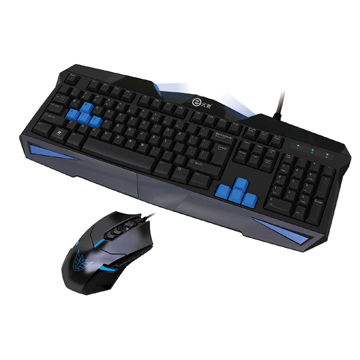 Professional Gaming Keyboard and Mouse Set, Unique Splash-proof Style ...